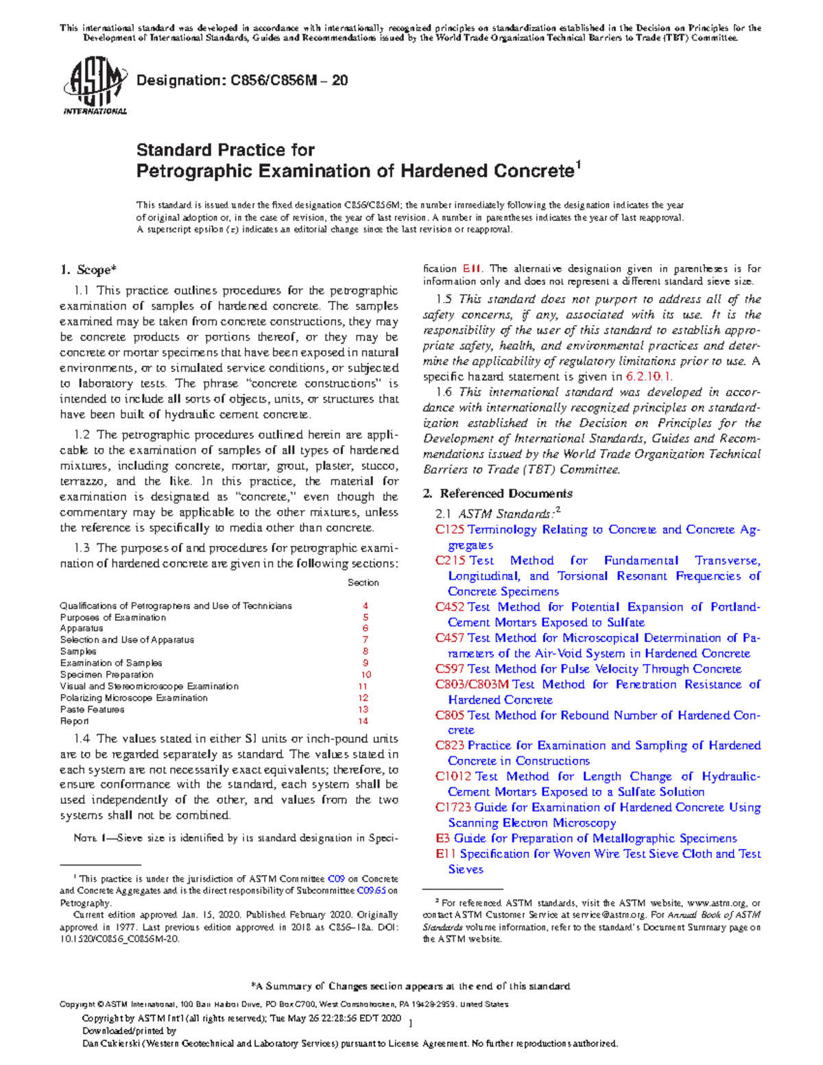 ASTM C856 - 20 - astm c856 - Designation: C856/C856M − 20 Standard ...