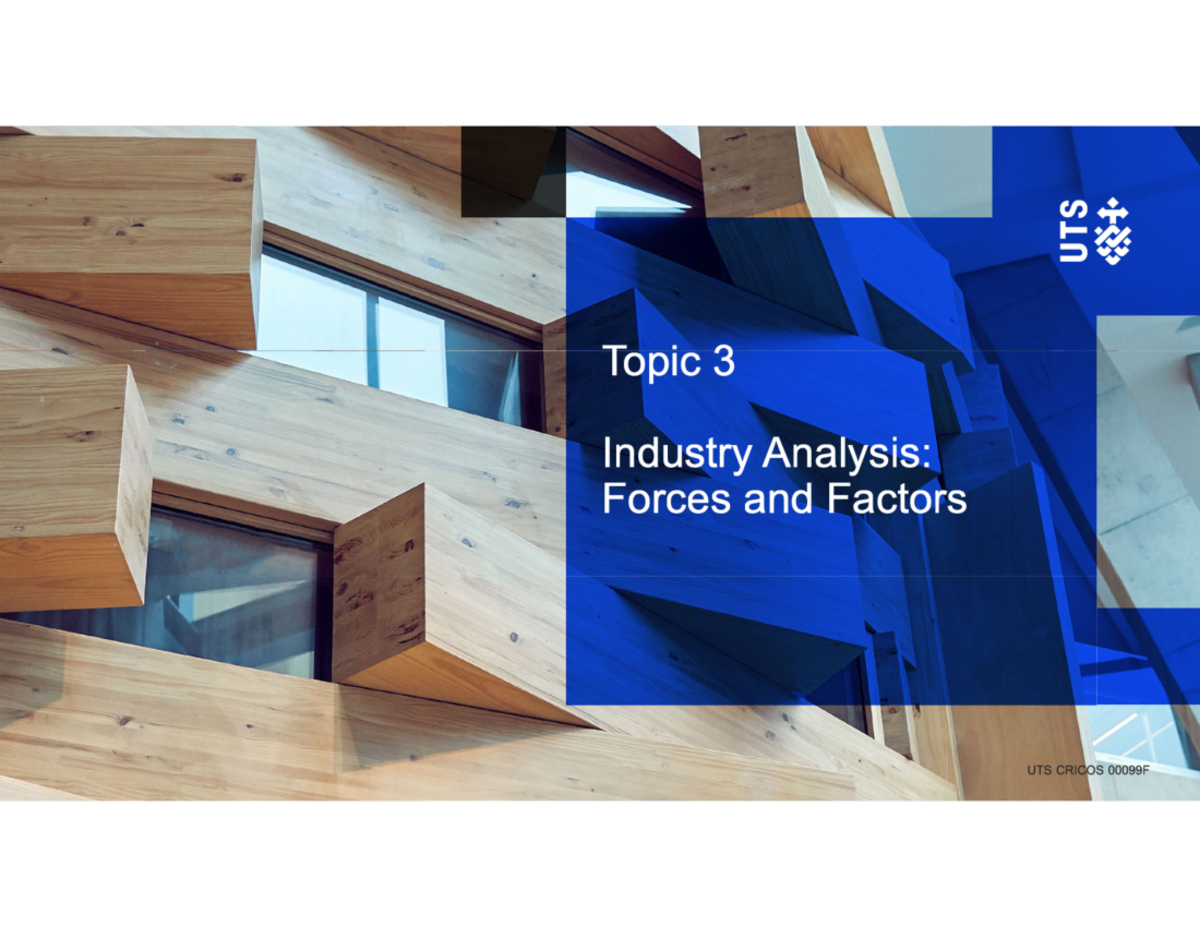 Microsoft Power Point - Topic 3 (Industry Analysis).pptx - Topic 3 ...