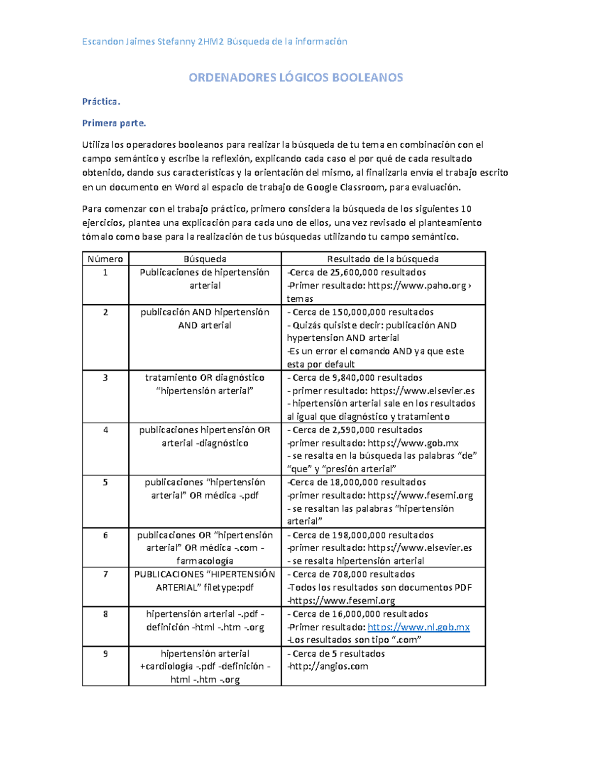 Practica 4. Operadores Booleanos - ORDENADORES L”GICOS BOOLEANOS Pr ...