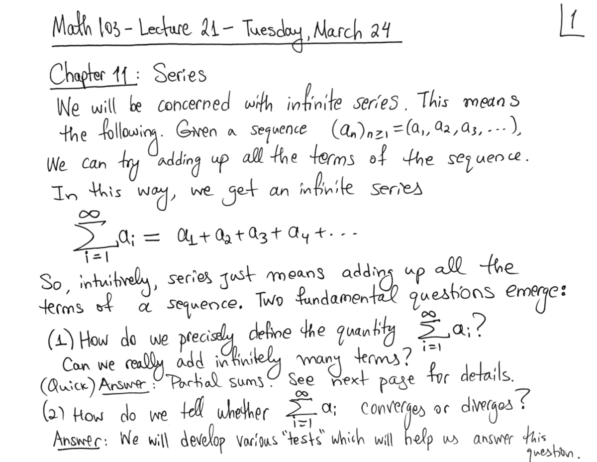 Math103-209-Lecture 21 - MATH 103 - Studocu