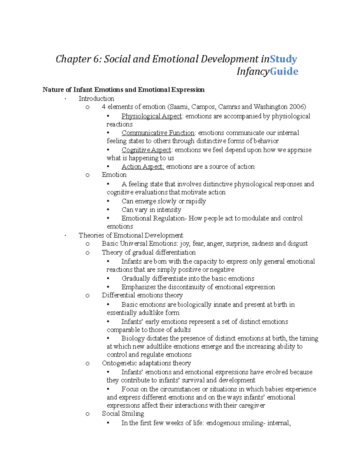 Chapter 6Study Guide - Lecture notes 1-37 - Chapter 6: Social and ...