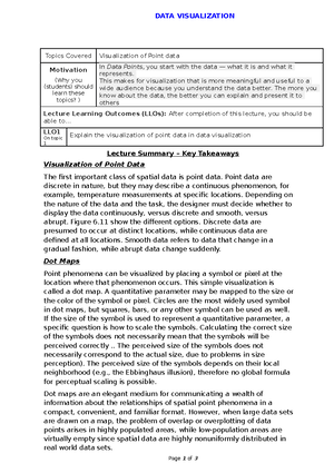 The Eight Visual Variables in DV - Topics Covered 1. The Eight Visual Variables Motivation (Why ...