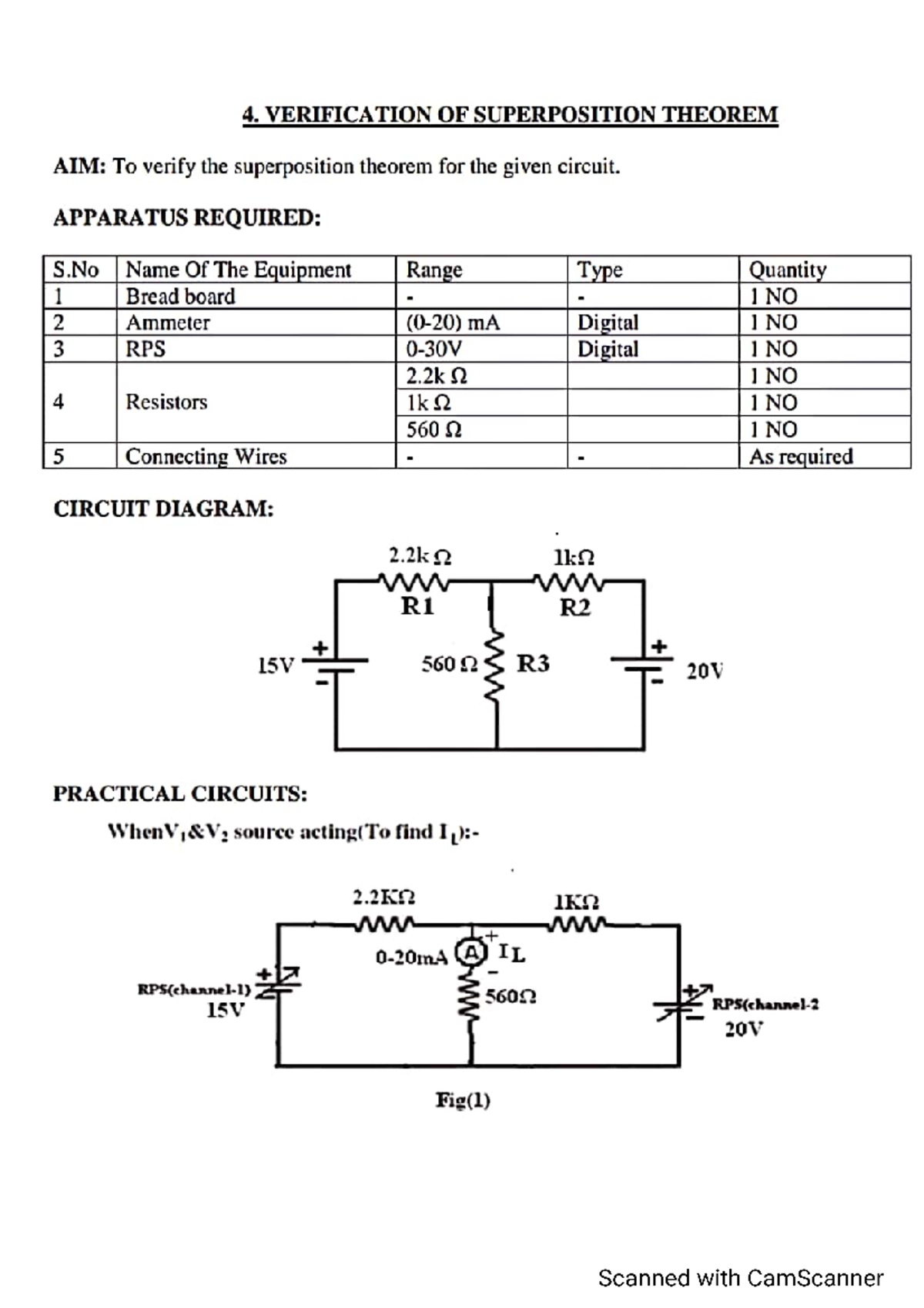 Verification of superposition theorem 1 - Computer Science - Studocu