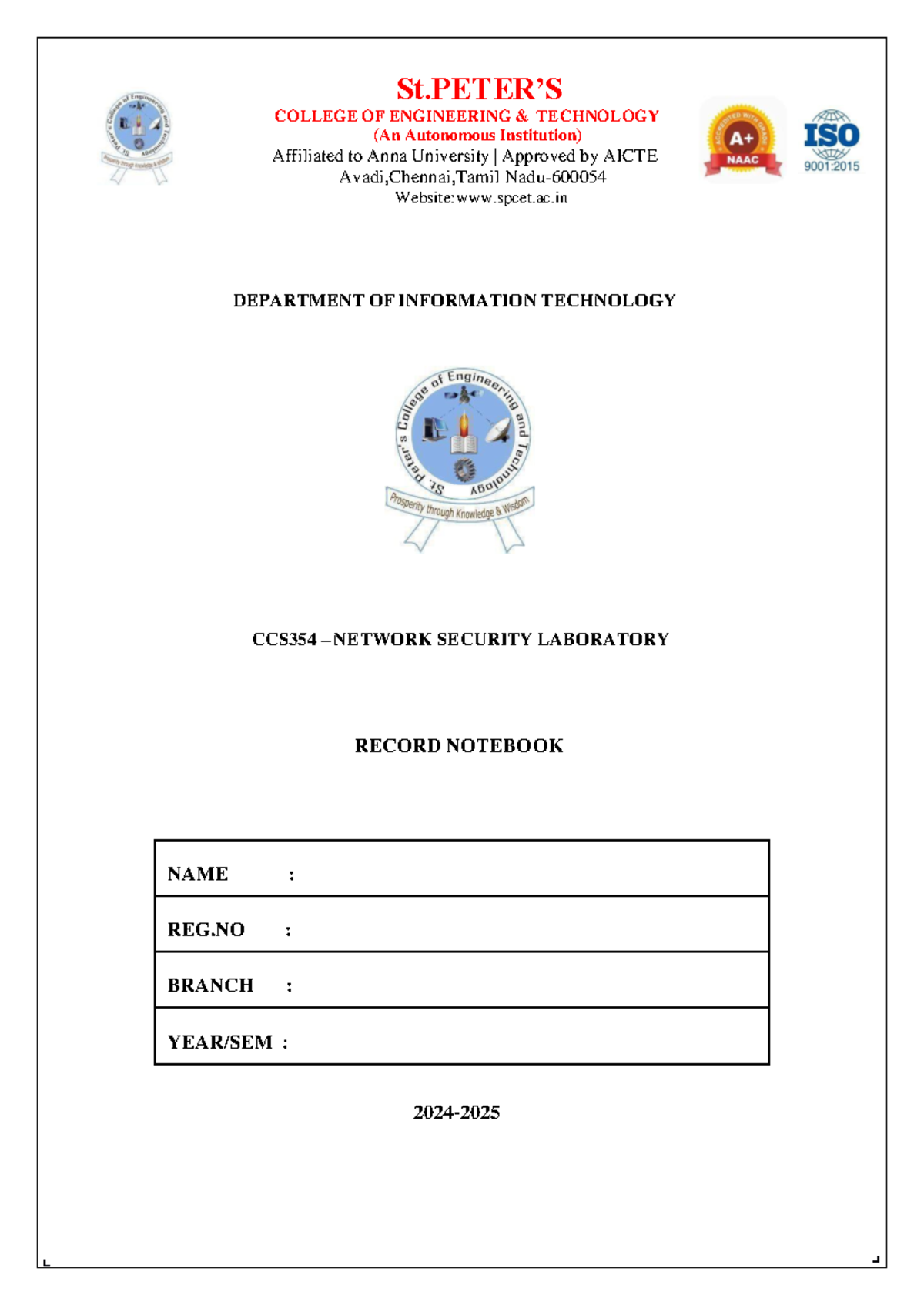 Align NS - sddsf sfs ds r r sd sdfsd - St’S COLLEGE OF ENGINEERING ...