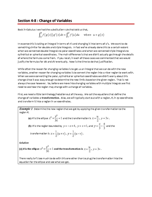 Calc III Quadric Surfaces - Section 1-4 : Quadric Surfaces In the previous two sections we’ve ...