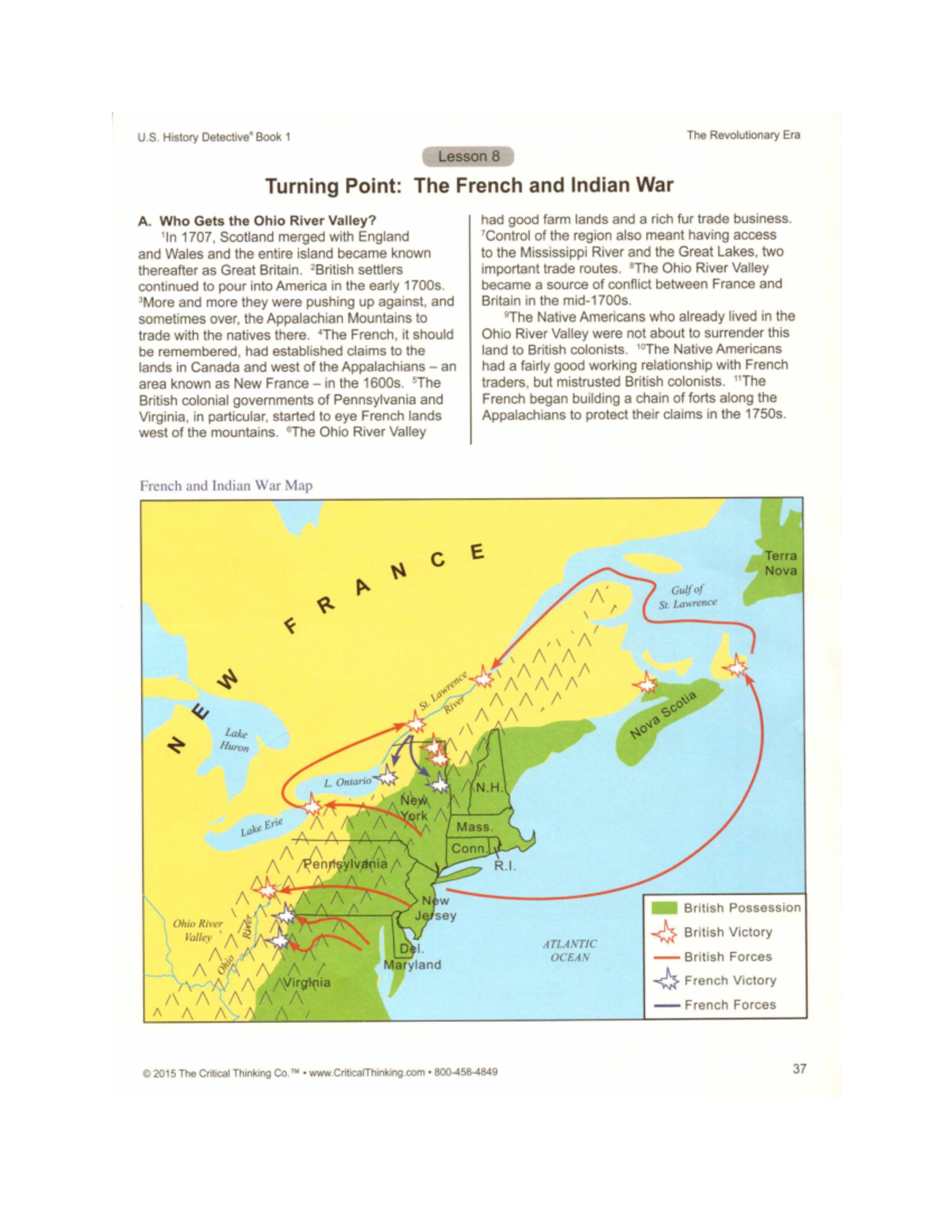 The French and Indian War - U. History Detective Book 1 The ...