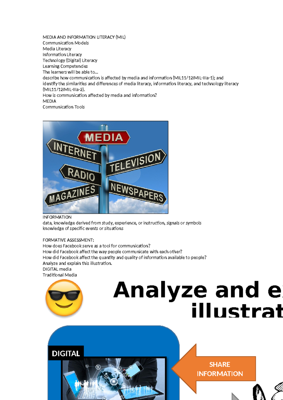 Media AND Information Literacy - MEDIA AND INFORMATION LITERACY (MIL ...