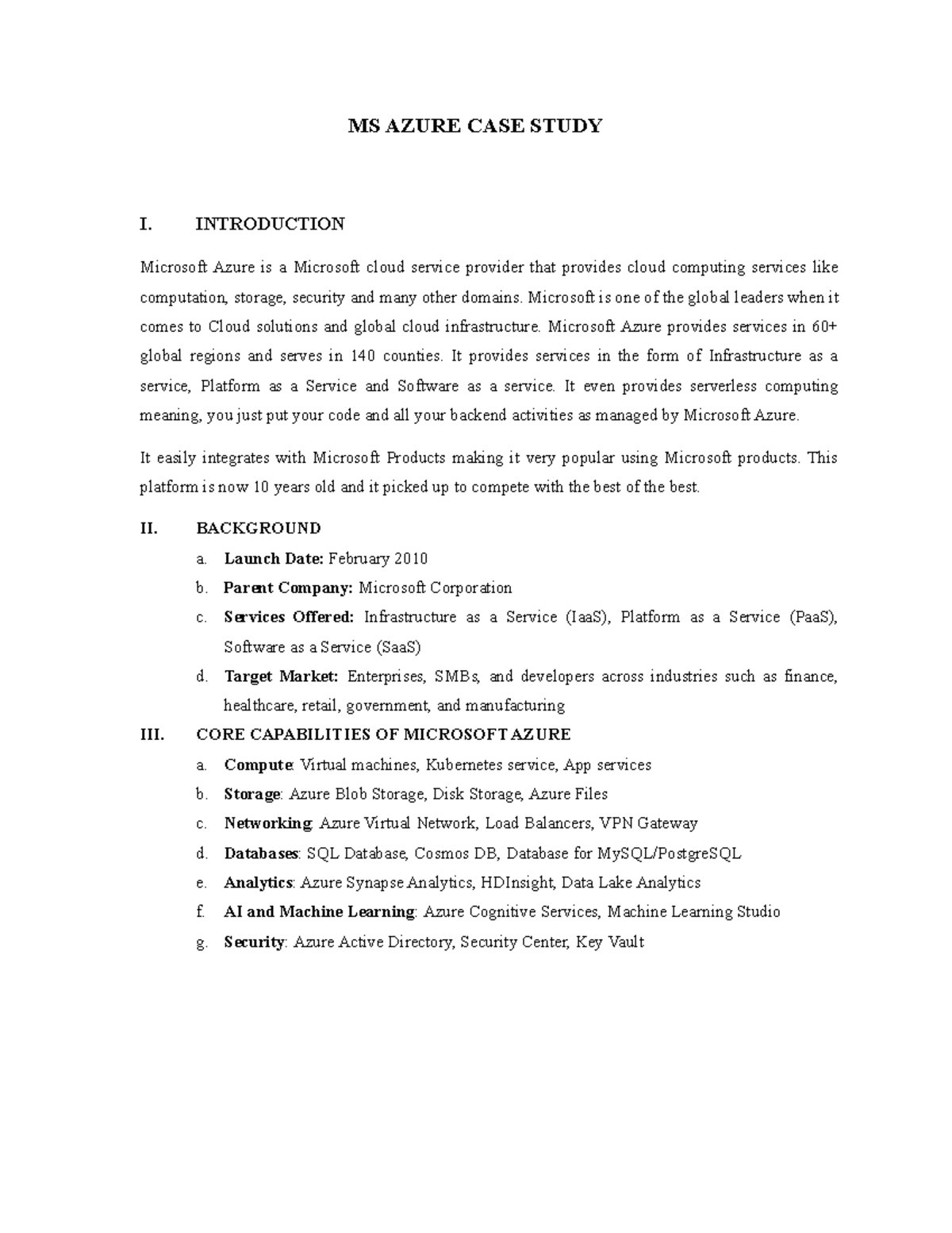 MS Azure CASE Study - asdasdasdadasdasd - MS AZURE CASE STUDY I ...
