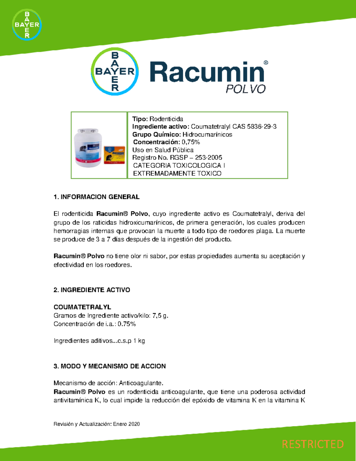 Ficha Racumin V 2020 - Todo se pude menos el menosprecio - Revisión y ...