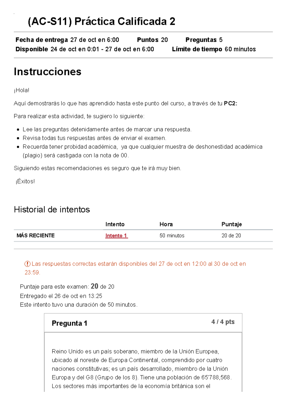 🔴(AC-S11) Práctica Calificada 2 Individuo Y Medio Ambiente (4372) - & (AC-S11) Práctica - Studocu