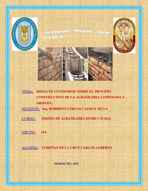 Ensayos a unidades de Albañilería Informe Final IC-456789012 ...