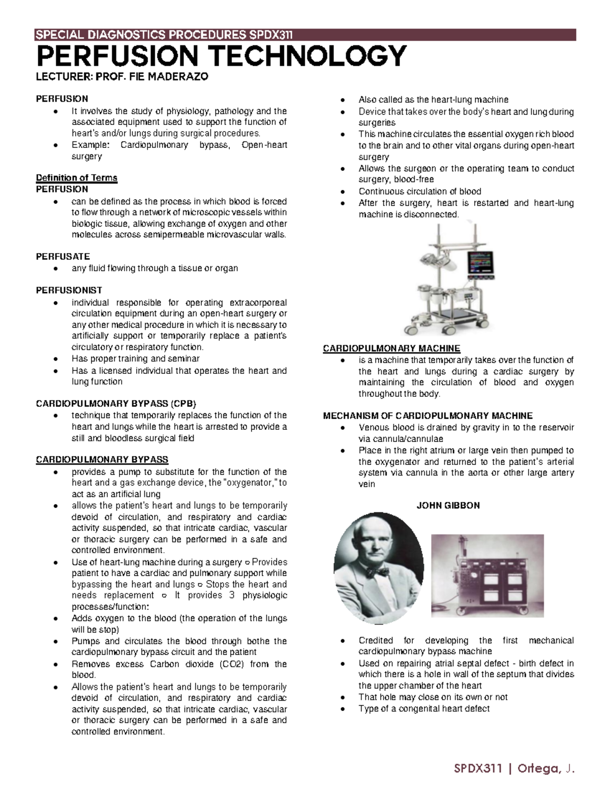 Perfusion Technology - :. PERFUSION It involves the study of physiology ...