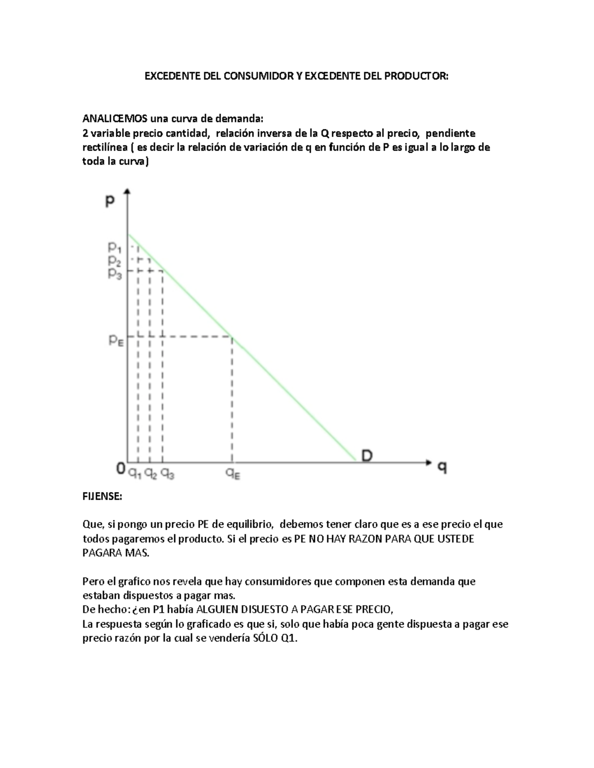 12 - apuntes - EXCEDENTE DEL CONSUMIDOR Y EXCEDENTE DEL PRODUCTOR ...
