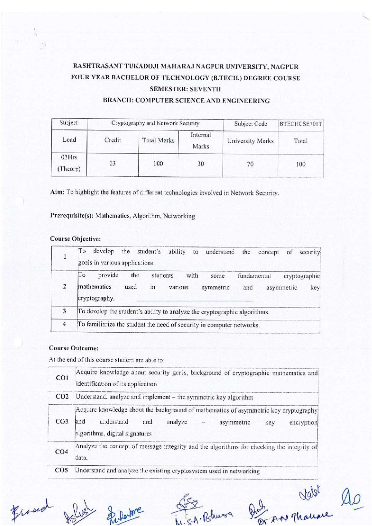 7th Sem Syllabus CSE compressed - Computer Science Engineering - Studocu