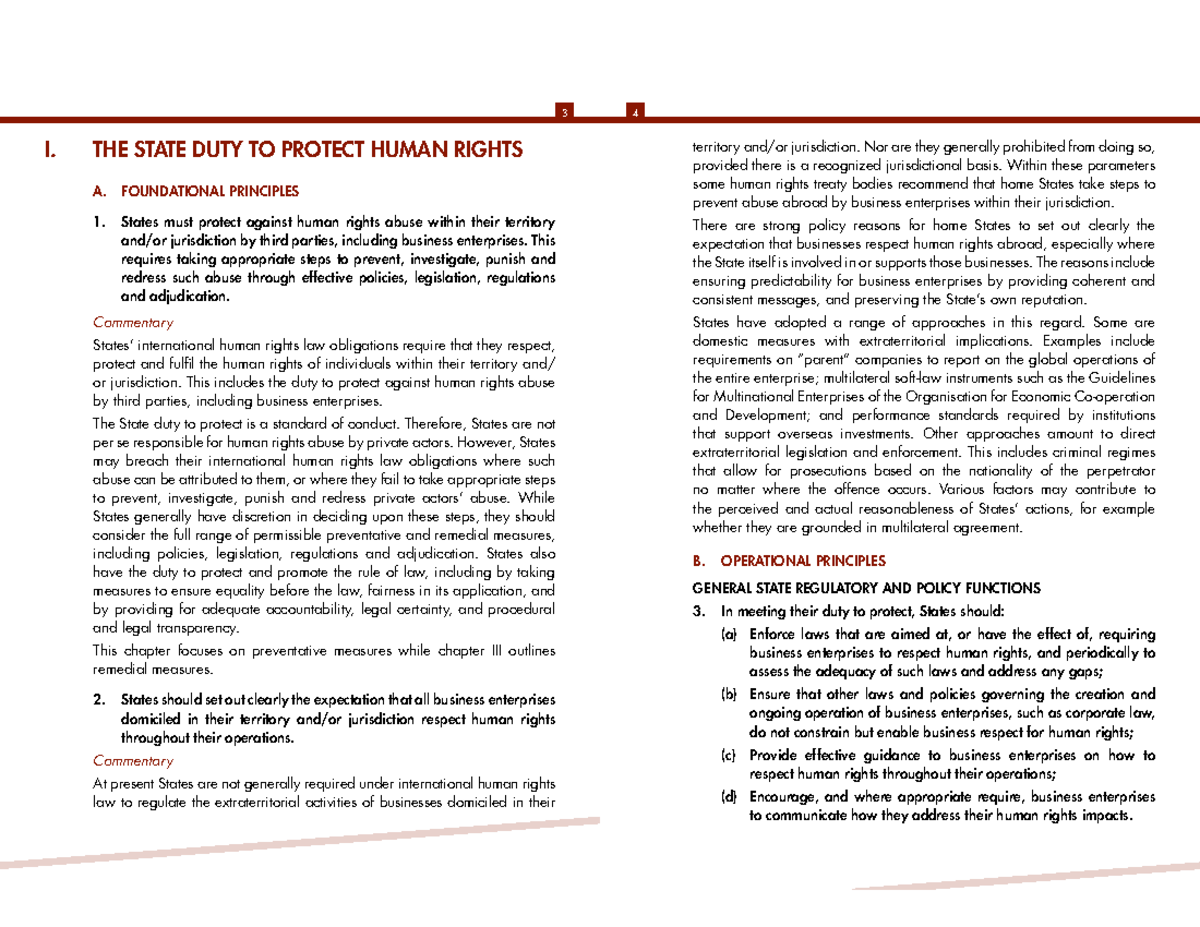 UNGP´S - Princípios que regem a proteção de direitos humanos no âmbito ...