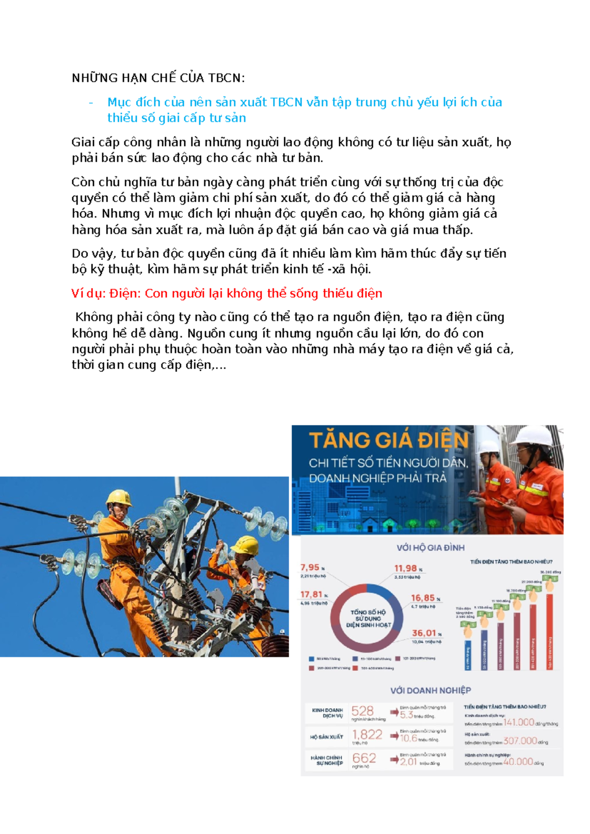 Hạn chế của CNTB - cntb - NHỮNG HẠN CHẾ CỦA TBCN: Mục đích của nên sản ...