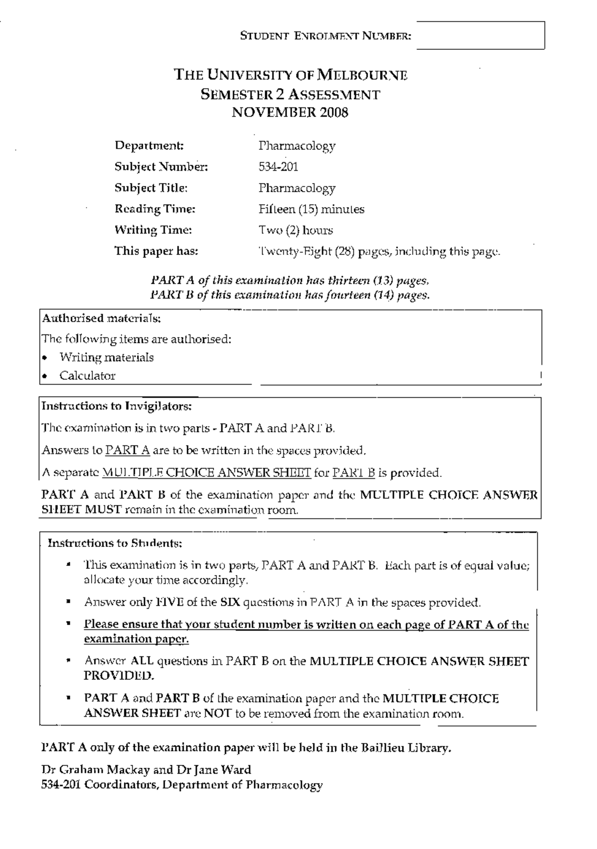 Phrm exam 5 - PHRM30003 - Studocu