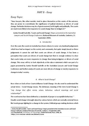 Assessment 1 - Secondary Source Analysis - I PART A - SECONDARY SOURCE ...