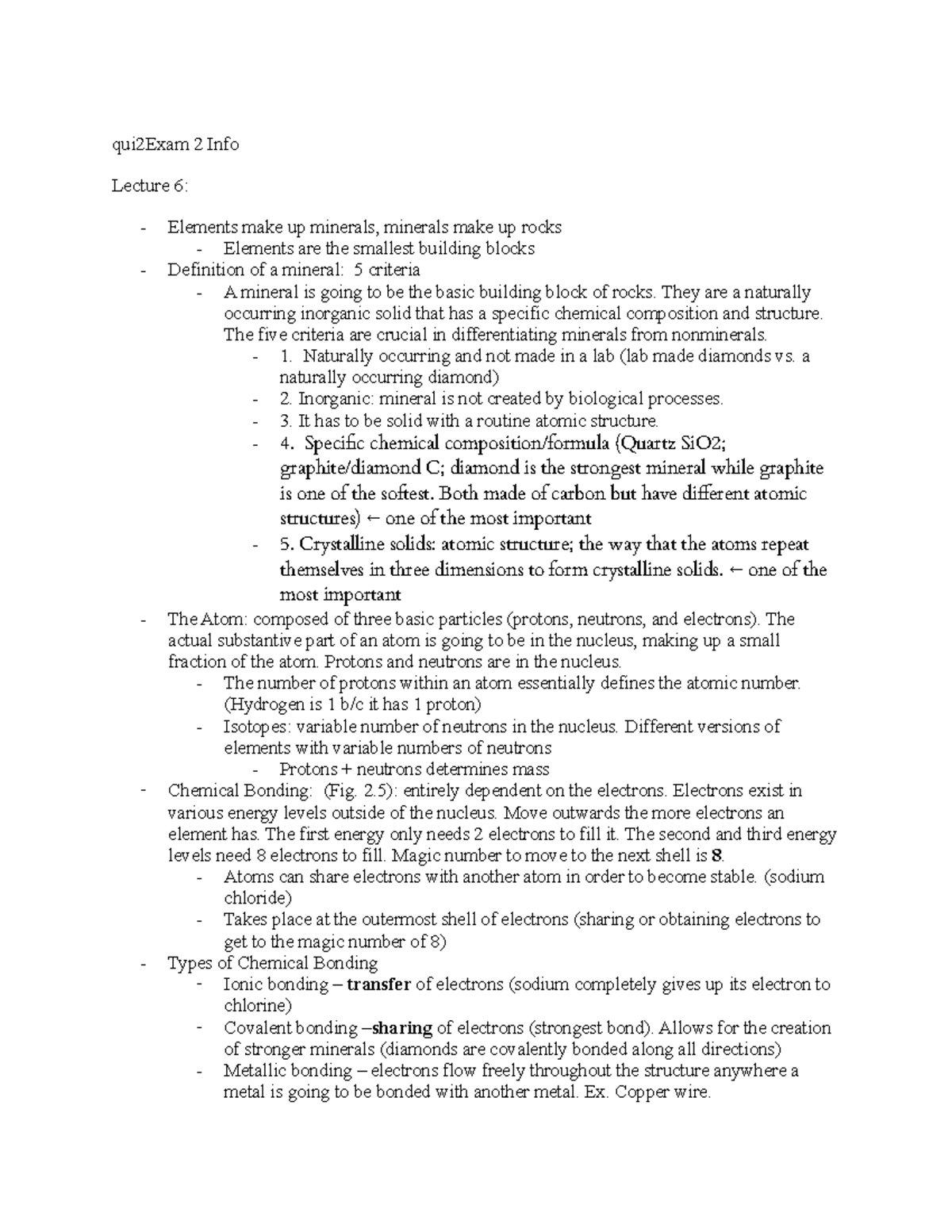 Essc 101 exam 2 info - review lecture logs/outlines - qui2Exam 2 Info ...