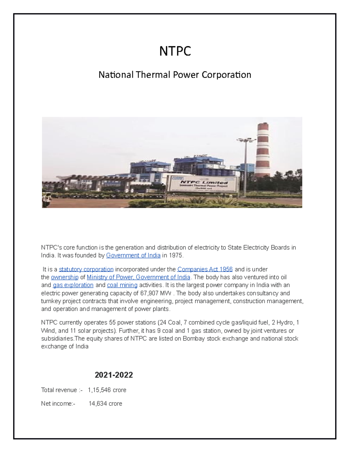 NTPC Kishore - Very useful notes - NTPC National Thermal Power ...