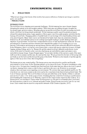 Summary of Ecological Issues - CFE 2 SUMMARY OF ECOLOGICAL ISSUES ...