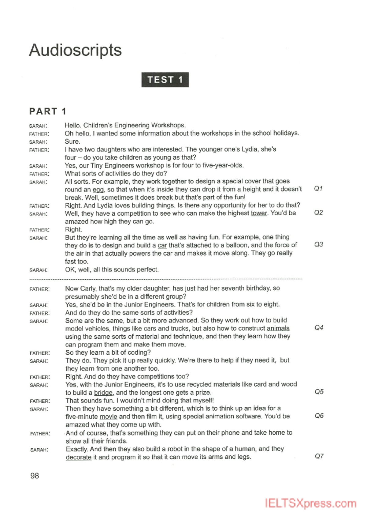 Cam 16 Test 1 Tapescript - Thương mại điện tử - Studocu