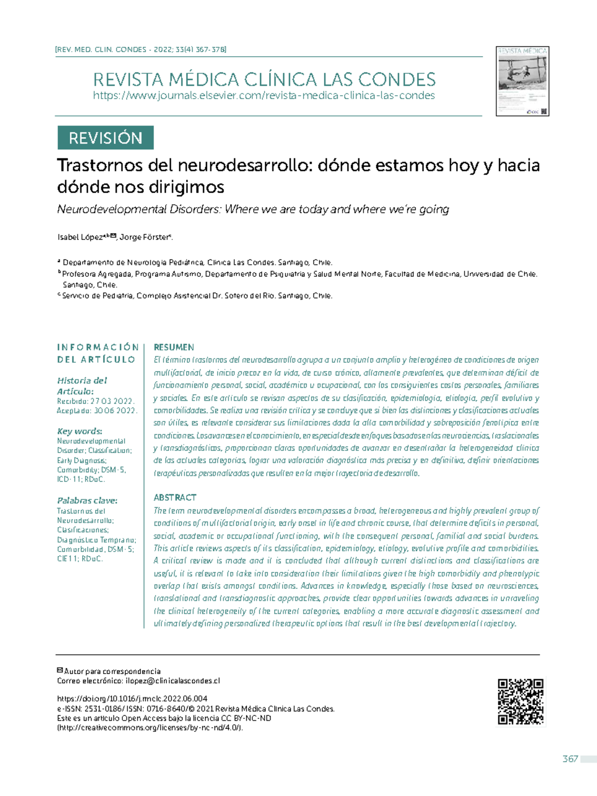 Trastornos del neurodesarrollo: dónde estamos hoy y hacia dónde nos dirigimos - I N F O R M A C ...