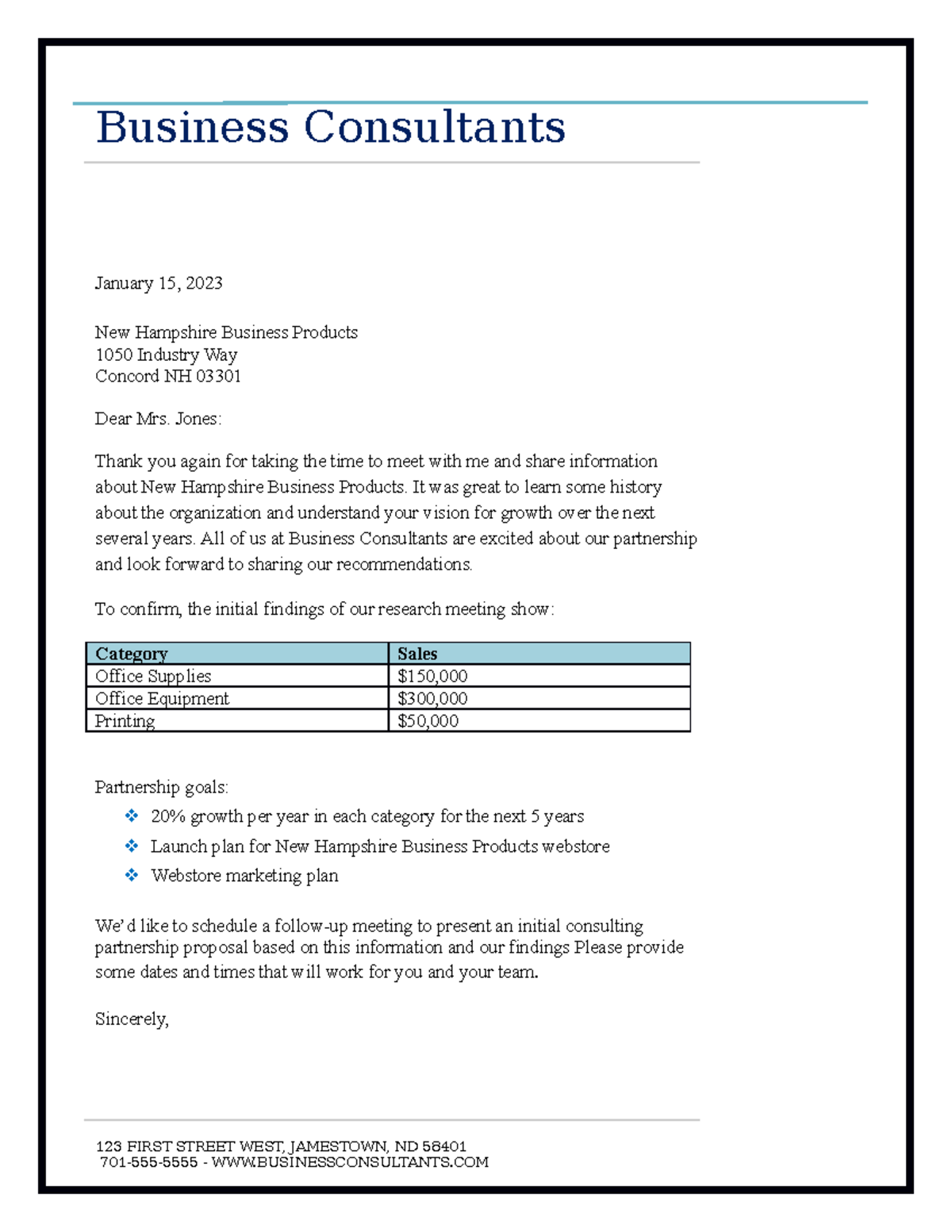 Businessletter v - Business Letter formatting - Business Consultants ...