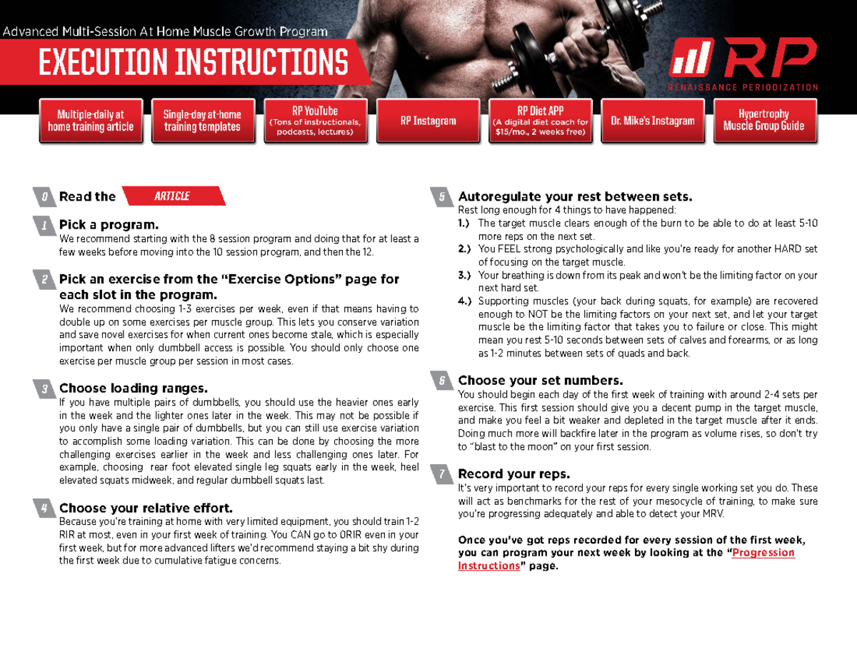 RP Multiple Daily Programs 3 - Read the Pick a program. We recommend ...