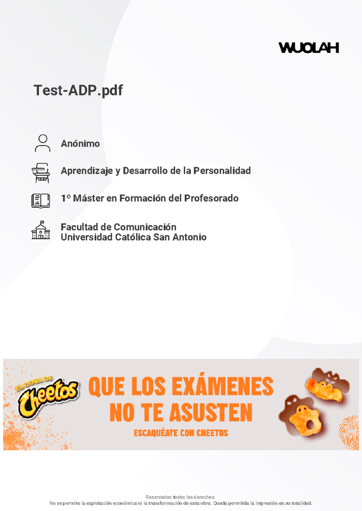 Test-ADP - Test-ADP Anónimo Aprendizaje y Desarrollo de la Personalidad ...