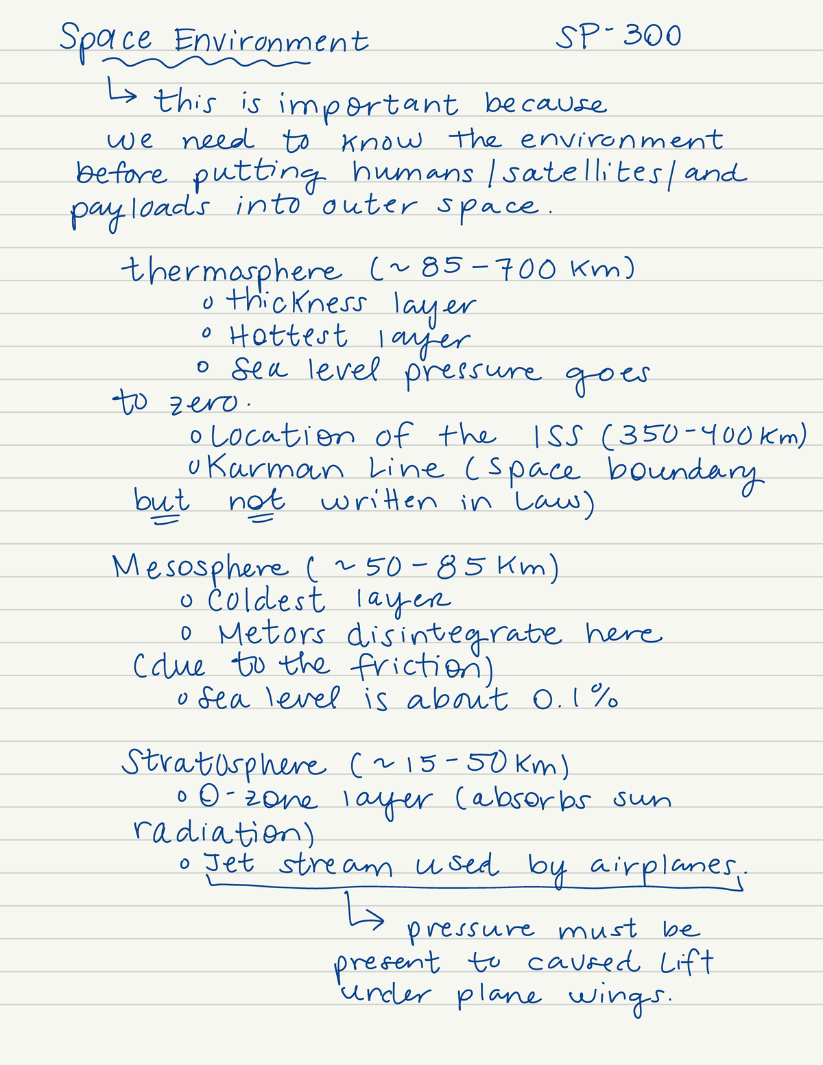 SP 300. Lecture 1. Space Environment - SP300 - Studocu