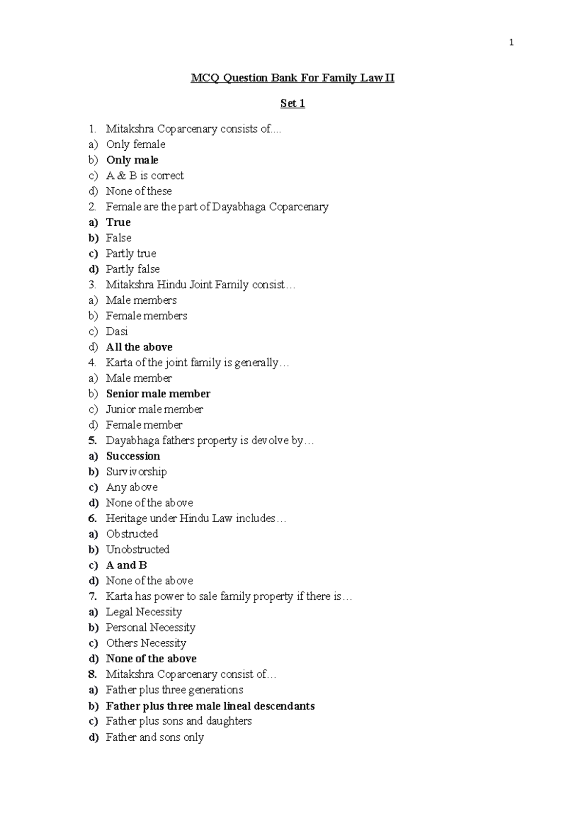 Family II MCQ Question Bank MCQ Question Bank For Family Law II Set 1 family-ii-mcq-question-bank-mcq-question-bank-for-family-law-ii-set-1