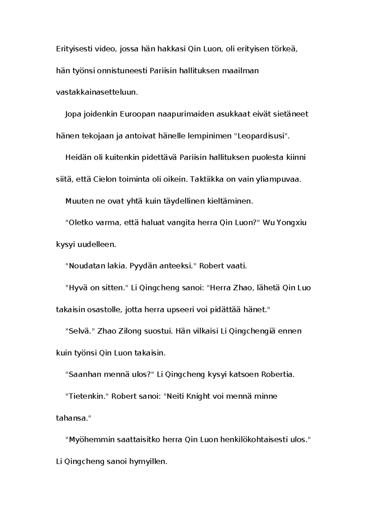 1sh Tyzyp SRmp JD - Yanjingissa?" "Hmm. Olen tullut vetäytymään ...