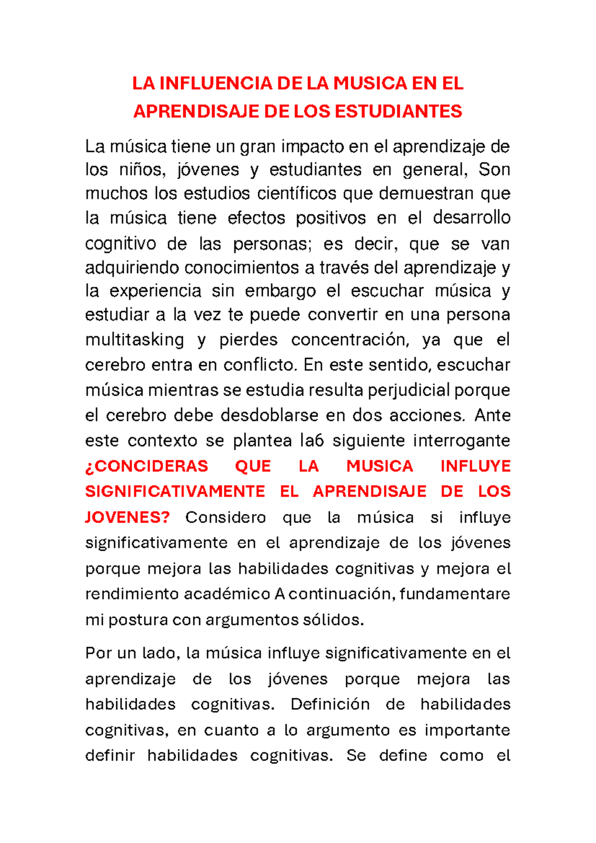 Documento 7 - COMO LA MUSICA INFLUYE EN EL APRENDIZAJE DE LOS JOVENES ...