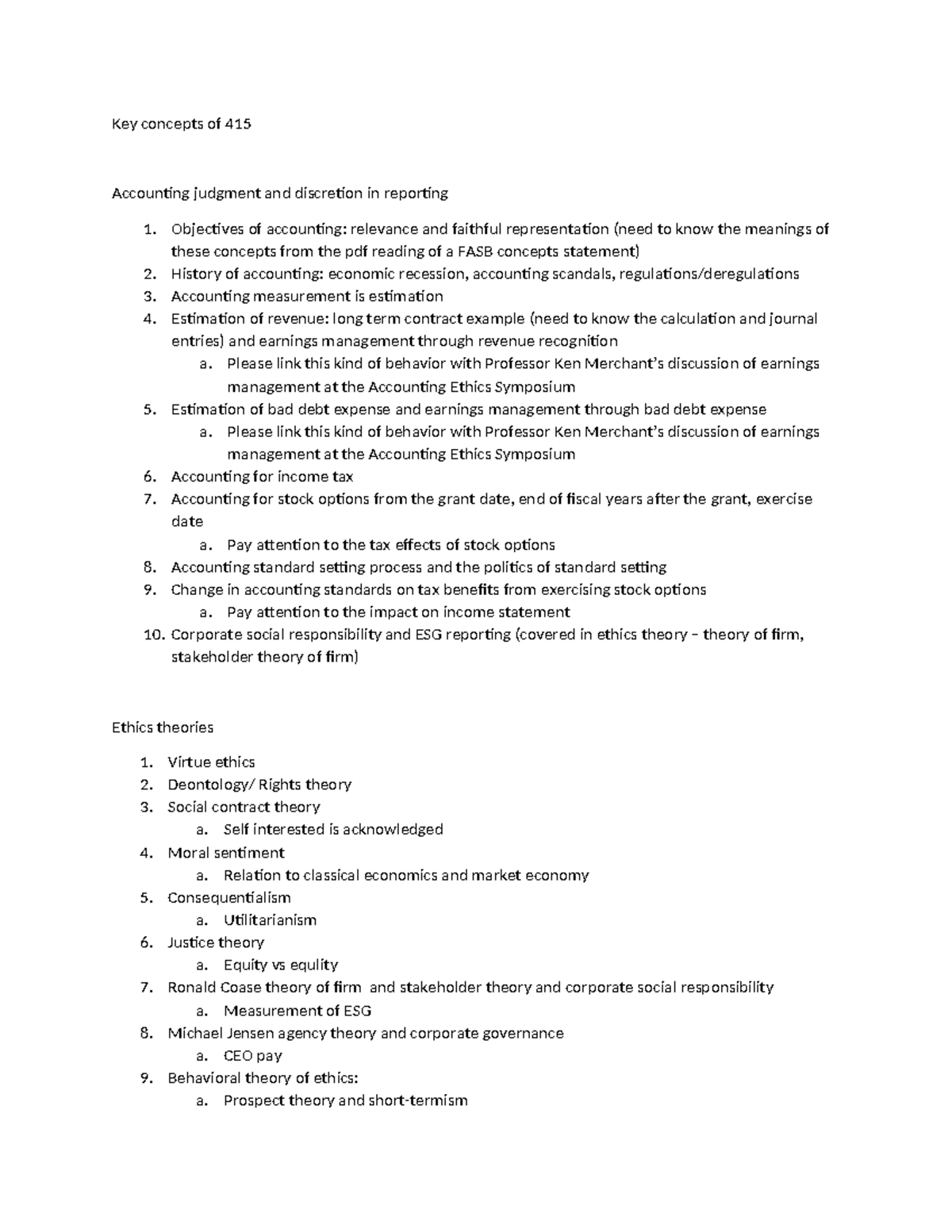 Study guide for 415 2022 spring short v1 - Key concepts of 415 ...