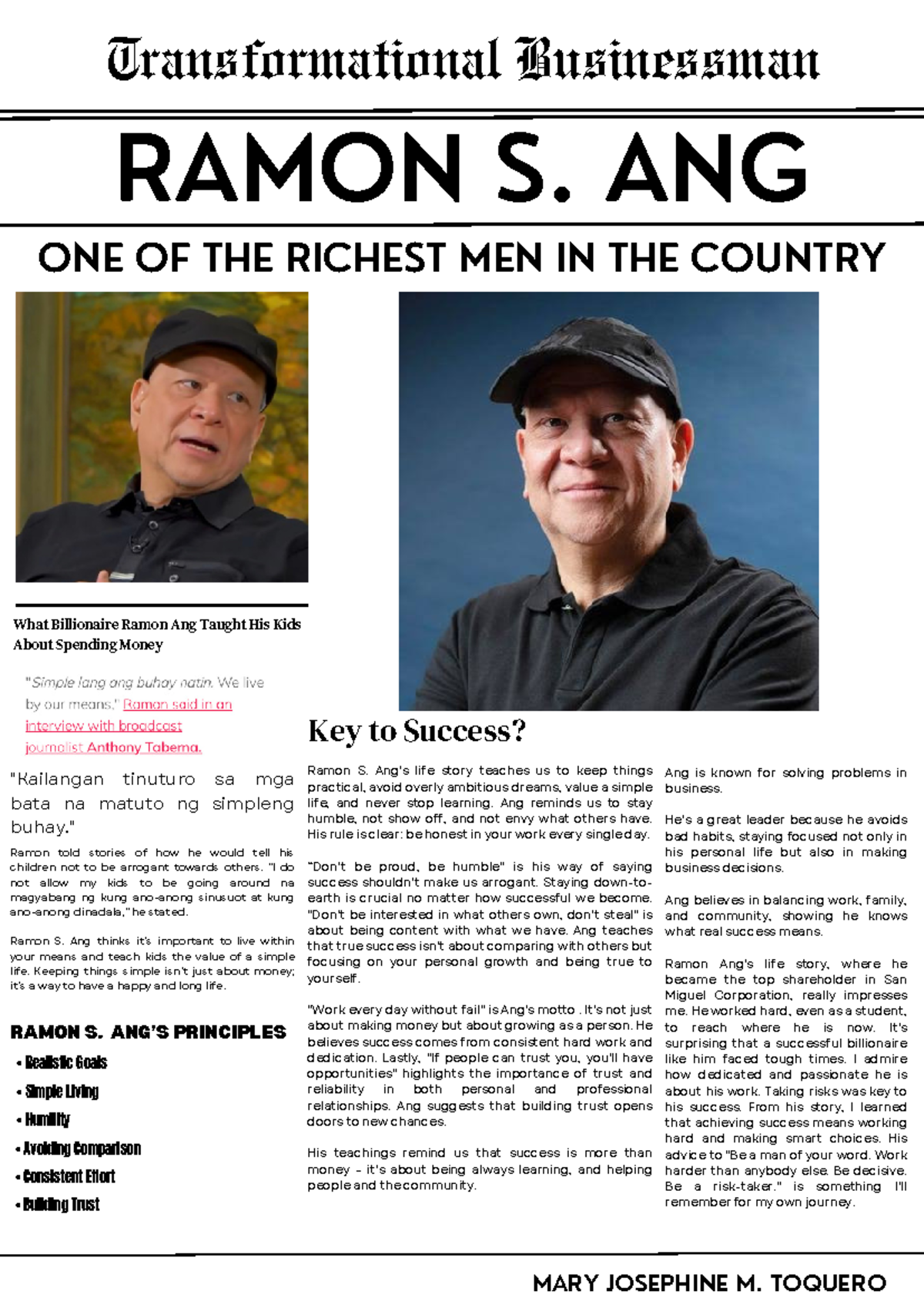 Ramon ang - None - Transformational Businessman RAMON S. ANG ONE OF THE ...