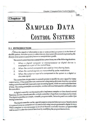 Unit 2 - Linear Digital Control Systems Notes and Question Paper with ...