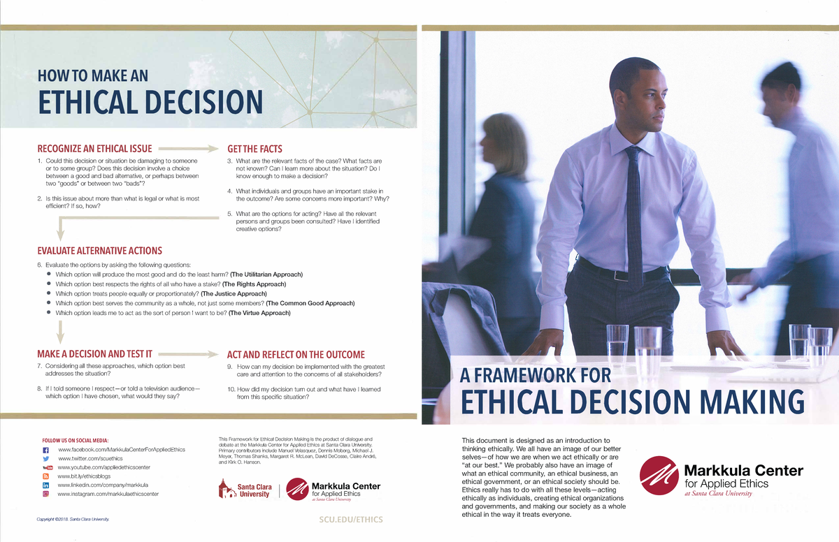 A Framework for Ethical Decision Making - HOW TO MAKE AN ETHICAL ...