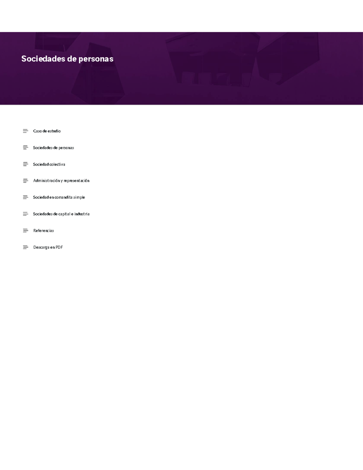 Modulo 2 personaas juridicas - Caso de estudio Sociedades de personas ...