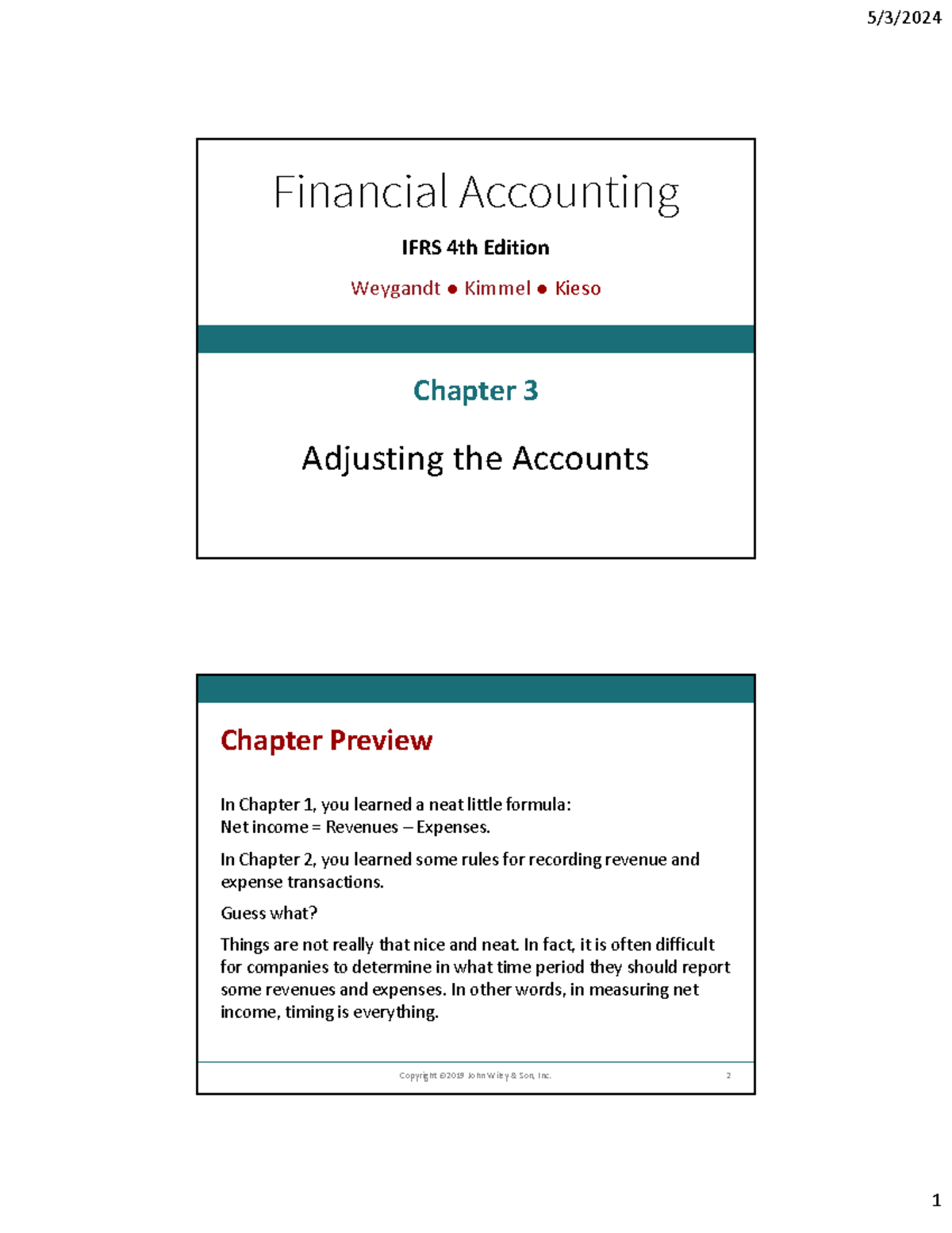 Ch03S - NLKT - Financial Accounting IFRS 4th Edition Chapter 3 ...