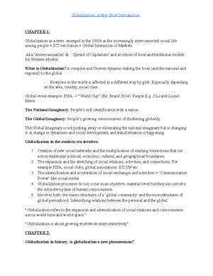 Global economic History A very short introduction chapter 1-2 - Chapter ...