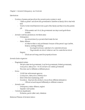 SOC 332 - Ch.6-10 Notes - Chapter 8: Probation Introduction Probation ...