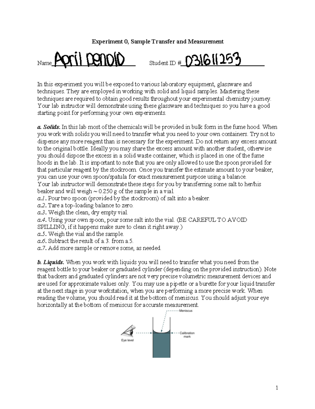 EXP+1+-+Measurement - Exp 1 - Experiment 0, Sample Transfer and ...