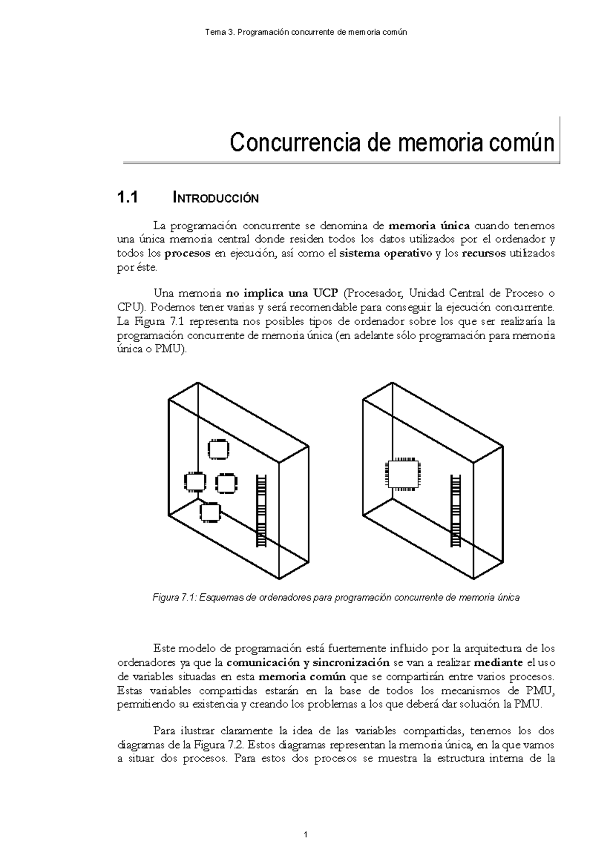 Tema 3 - Programación concurrente de memoria común - Tema 3. Programación concurrente de memoria ...