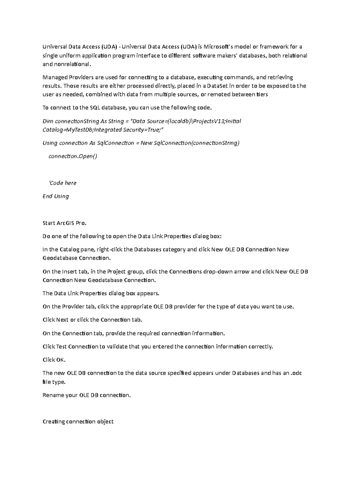 Ass3 - Universal Data Access (UDA) - Universal Data Access (UDA) is ...