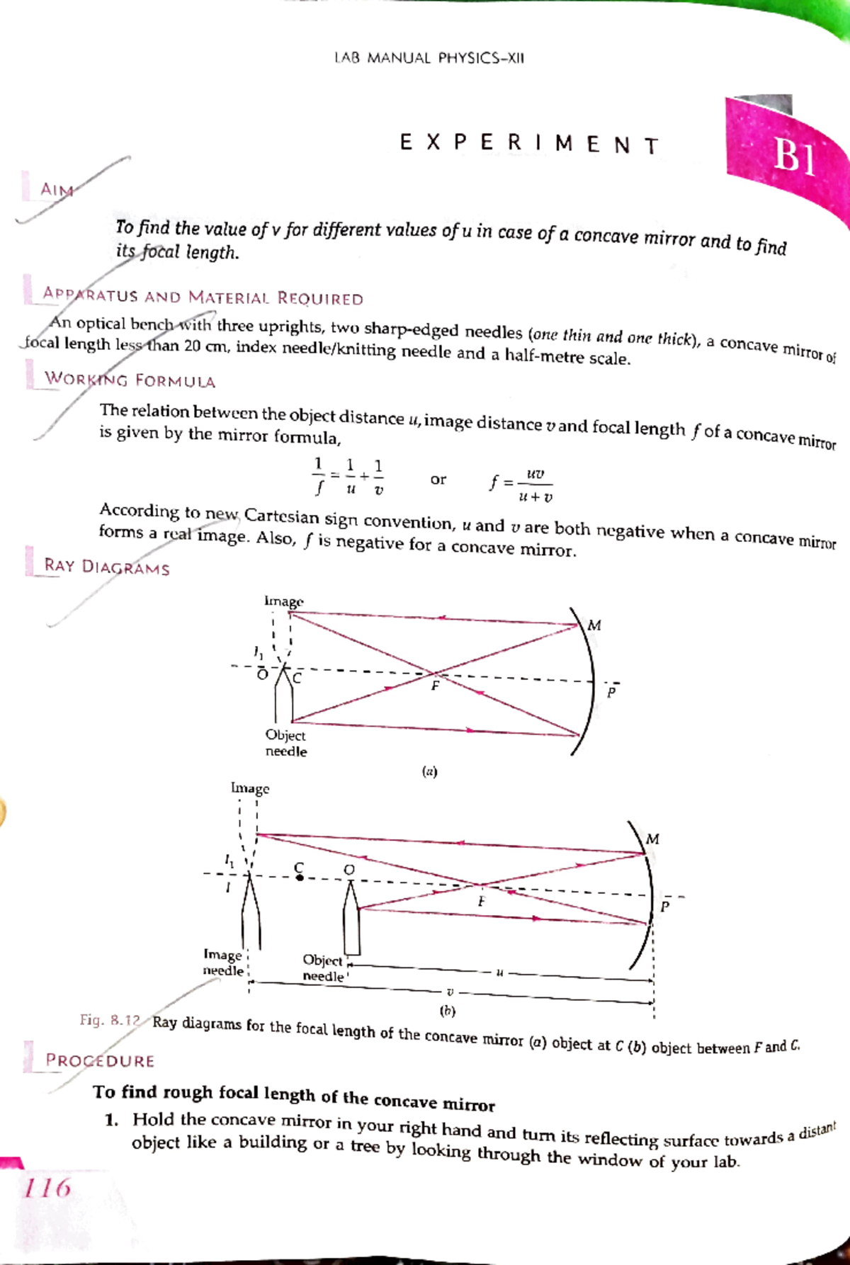 Physics Experiment 6 - Bagsffsgs - APPARATUS AND MATERIAL REOUIRED To find the value of v for ...