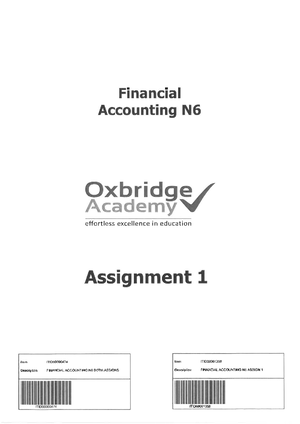 Personnel Management N4 Assignment 1 - Oxbridge Academy Personnel ...