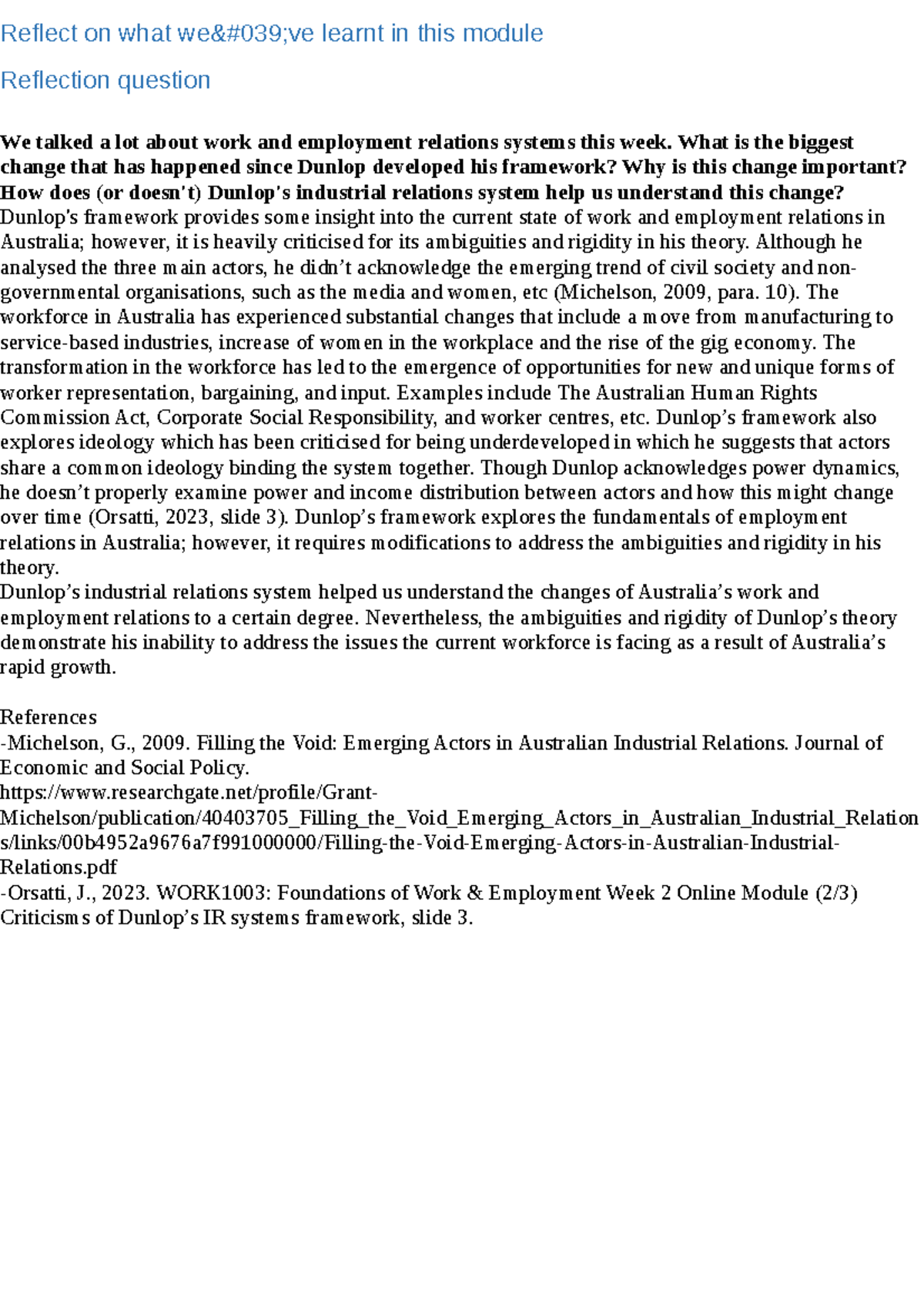 530567842 Tutorial activity reflection portfolio (Part 1 - 2 - Reflect ...