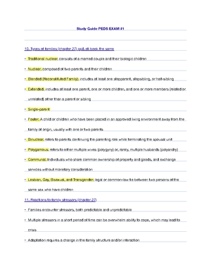 Study Guide for First OB Exam - Study Guide for First OB Exam Nageles ...