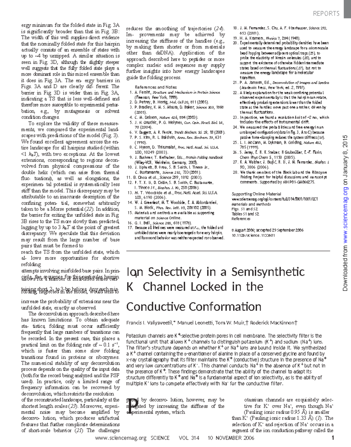 Sept 8 Week 2 paper Mac Kinnon - P sciencemag SCIENCE VOL 314 10 ...